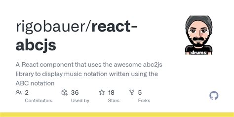 Github Rigobauerreact Abcjs A React Component That Uses The Awesome Abc2js Library To