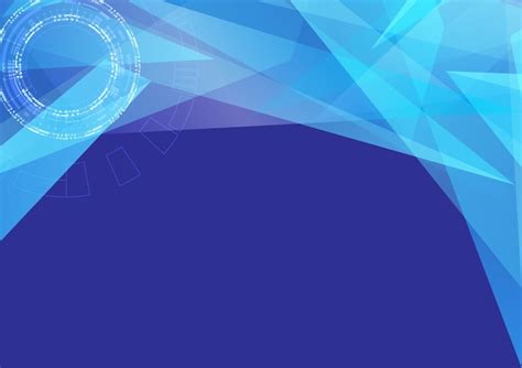Premium Vector Abstract Technology With Blue Geometric Triangular On