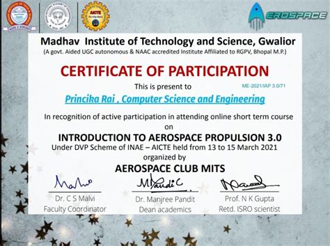 Princika Rai On Linkedin Aerospace Propulsion