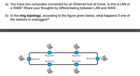 solved a you have two computers connected by an ethernet