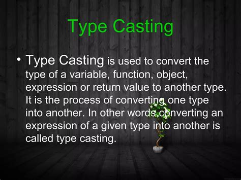 Type Casting In C Ppt Programming Languages Computing