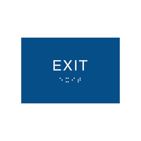 Ada Exit Sign 4x6 Calico Creative