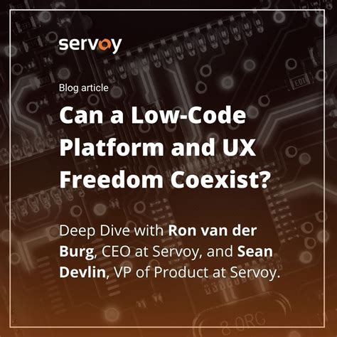 Servoy On Linkedin Lowcode Freedom Ux