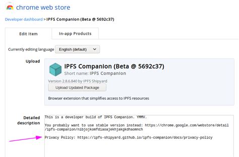 Beta Release Under Review On Chrome Web Store Issue Ipfs Ipfs Companion GitHub