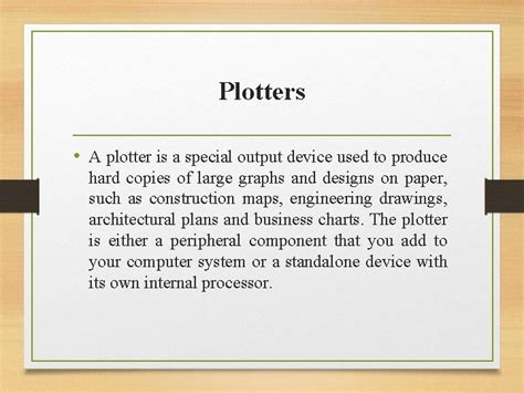 Input Output Devices Output Devices Following Are Some