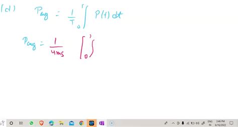 calculate the following for the periodic waveform f t 1 cos wt a