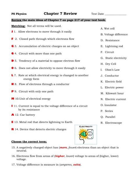 Chapter 7 Review Worksheets Library