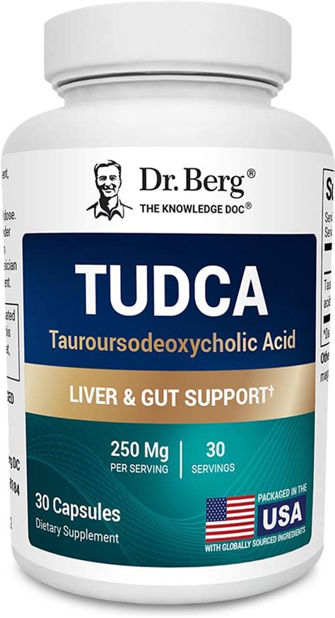 Dr Berg Tudca Supplement Tauroursodeoxycholic Acid Powerful Formula For Liver