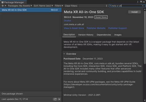 Oculus Integrationの廃止と、meta Xr Upm パッケージの採用について Forgevision Engineer Blog
