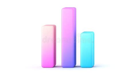 Colorful 3d Bar Graph Illustration A Vibrant 3d Illustration Of A Bar Graph With Pink Purple And