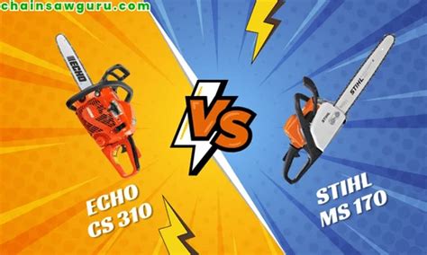 Battle Of The Chainsaws Echo CS 310 Vs Stihl MS 170