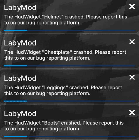 Widget Armors LabyMod Idea