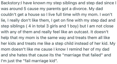 Teen Stands Firm Against Mom S Pressure To Accept Stepfamily As Blood Relatives