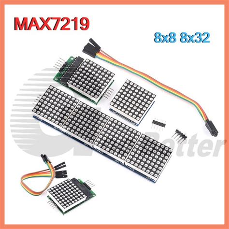 max7219 led dot matrix module 8x8 8x32