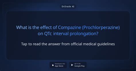 What Is The Effect Of Compazine Prochlorperazine On Qtc Interval Prolongation