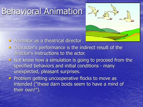 Ppt Flocks Herds And Schools A Distributed Behavioral Model