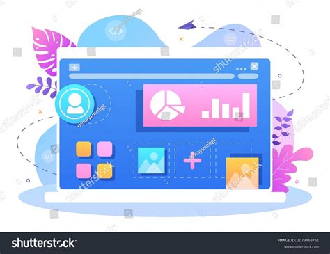 Ui Ux Programmer Flat Design Vector Stock Vector Royalty Free