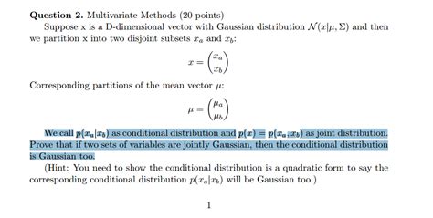 multivariate methods suppose x is a d dimensional