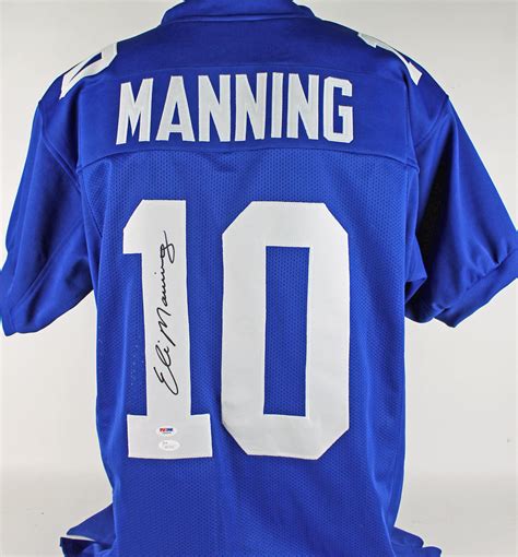 Lot Detail Eli Manning Signed Ny Giants Jersey Psa Dna