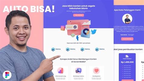 Figma Tutorial Cara Membuat Desain Website Untuk Menjual Jasa YouTube