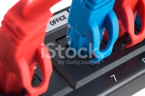 Network Cable Patch Panel Stock Photo Royalty Free FreeImages