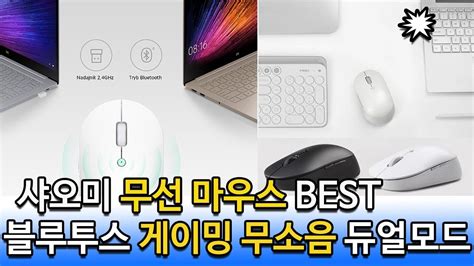 샤오미 무선 마우스 Best 추천 Wxsmsbmw02 가성비 가격혜택 블루투스 게이밍 무소음 듀얼모드 Youtube