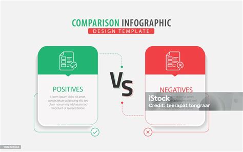 Vetores De Modelo De Design Infográfico De Comparação E Mais Imagens De