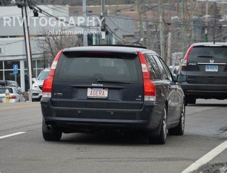 Agera Volvo V70 Massachusetts License Plate Of The Usa