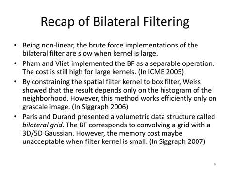 Ppt Recursive Bilateral Filtering Powerpoint Presentation Free