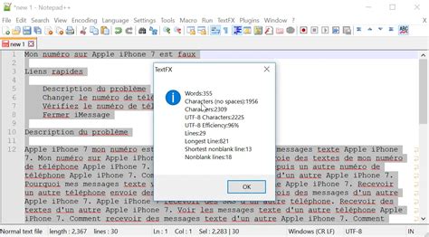 Cuántas palabras hay en mi texto Con la herramienta Notepad word count
