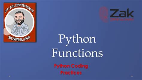 Python 17 Stepwise Functions Subroutines O A Level By ZAK YouTube