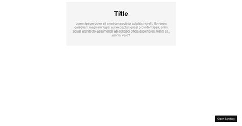Inline Css Example Codesandbox