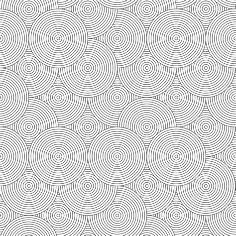 Slim Gray Striped Overlapped Circles Random Stock Vector Illustration