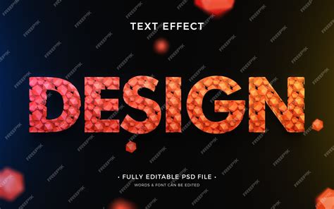 Premium Psd Geometric Shapes Design Text Effect