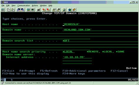 Changing The TCP IP Address Of The IBM I System