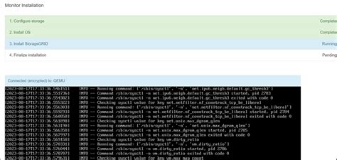 Storagegrid Appliance Appears To Stall At Stage 3 Of Installation