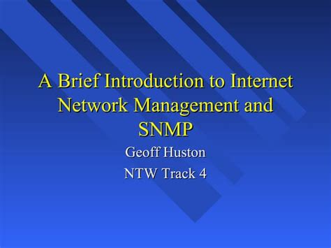 snmp ppt
