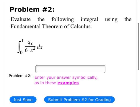 Solved Problem Evaluate The Following Integral Using Chegg Com
