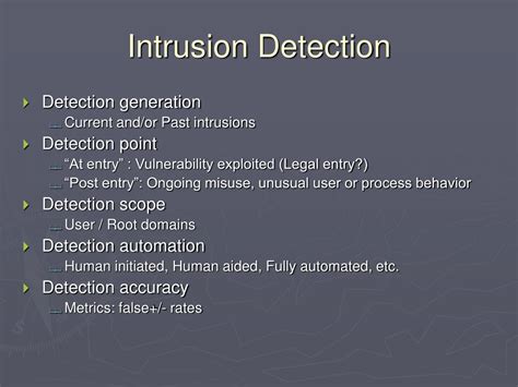 Ppt Host Based Intrusion Detection Work In Progress Powerpoint