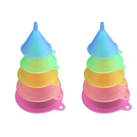 2 Pcs Plastic Small Funnel Funnels Craft Bottle For Liquid Transfer