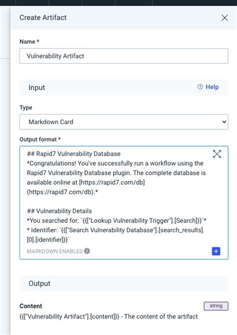 using artifacts in workflows workflows rapid7 discuss