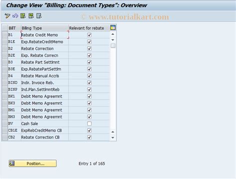 OVB SAP Tcode Change Billing Document Types