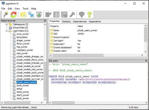 password authentication failed for user p3usb users owners