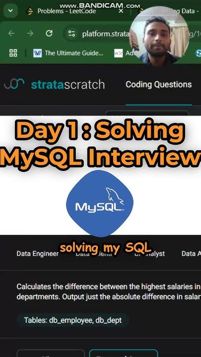 Day 1 Solving Mysql Interview Questions Joins Cte And Case Statements Mysql Coding