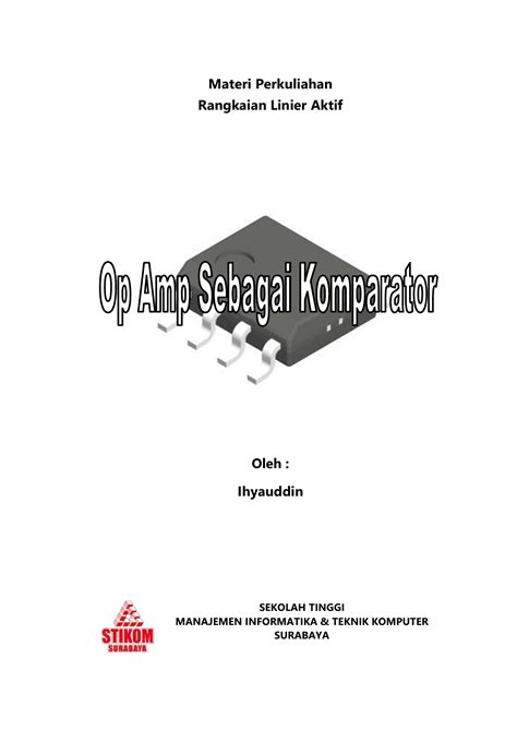 Gambar 1 Rangkaian Komparator Tak Membalik