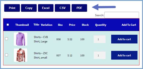 Product Variations Table For Woocommerce By Fmeaddons Descargar Ahora