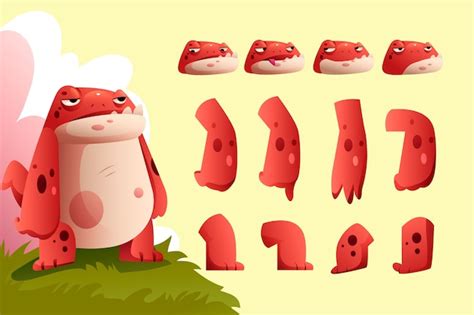 Premium Vector Gradient Character Rig Illustration