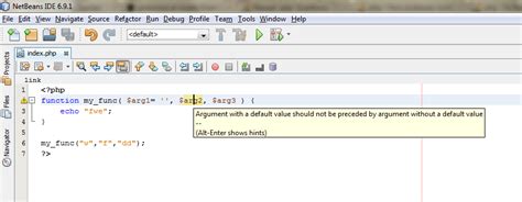 Php Is A Default Value For The First Argument For A Multi Argument