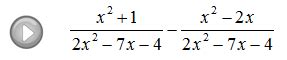 OpenAlgebra Free Algebra Study Guide Video Tutorials Adding And Subtracting Rational