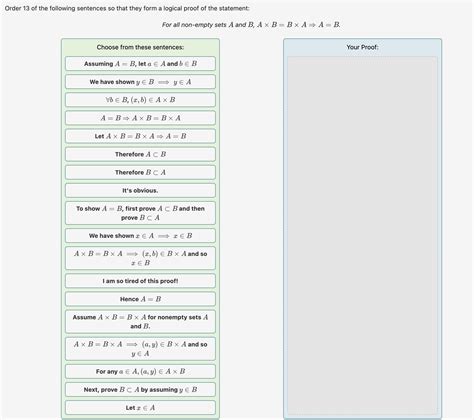 Solved Order 13 Of ﻿the Following Sentences So ﻿that They